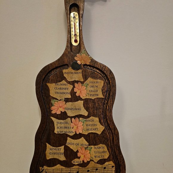 Wall Decor | Upcycled Violin Shaped Conductors And Thermometer | Poshmark